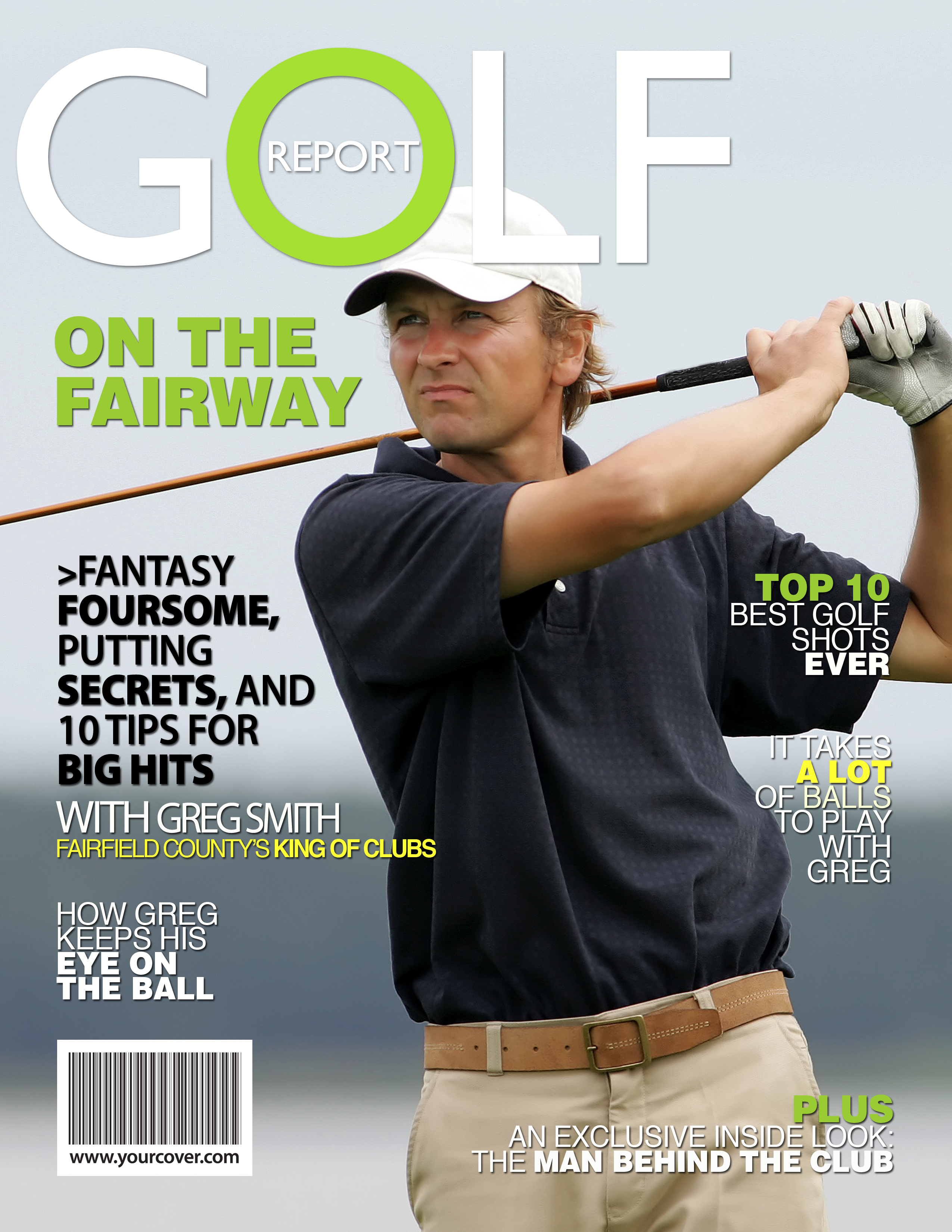 Golf Magazine Cover Template — Personalized Sports Cover | YourCover